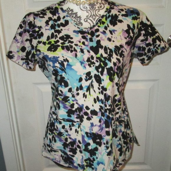 Scrubstar | Tops | Scrubstar Multi Color Scrub Top Size Xsmall | Poshmark